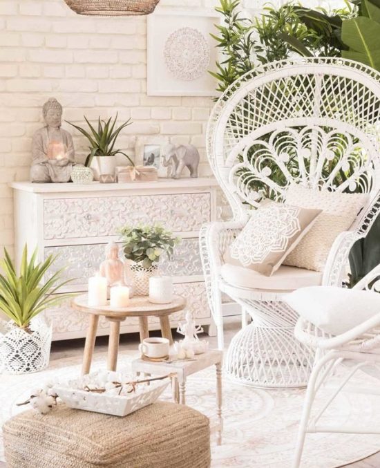 Une déco en rotin blanc | My Blog Deco