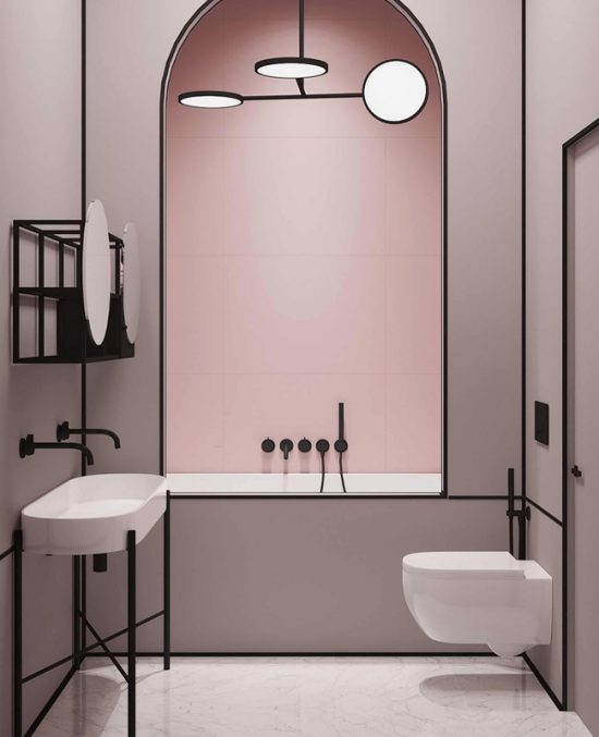 Utiliser le rose dans la déco des toilettes | My Blog Deco