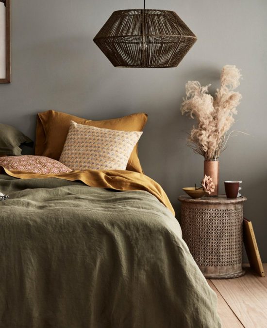 Associer le vert kaki et le gris dans sa déco | My Blog Deco