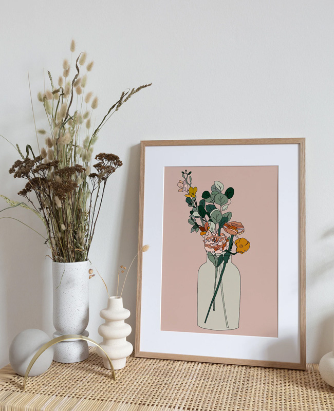 Printable : L'affiche fleurs colorées | My Blog Deco