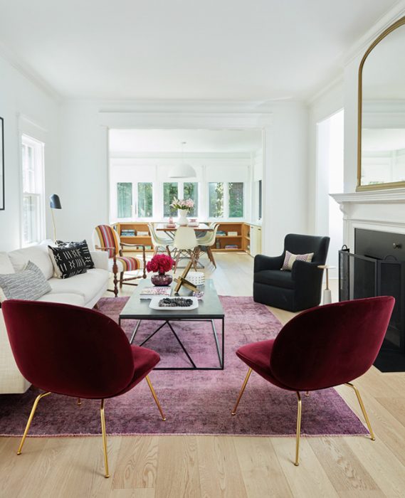 Une déco moderne en rouge dans le salon | My Blog Deco