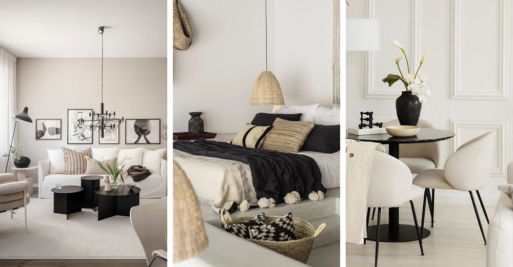 3 idées pour une déco en beige, blanc et noir | My Blog Deco