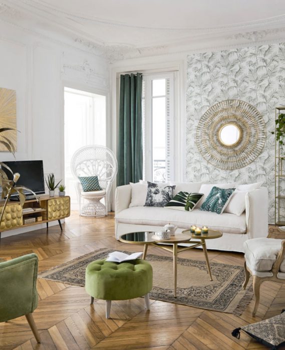 Associer le doré et le blanc dans la déco du salon | My Blog Deco