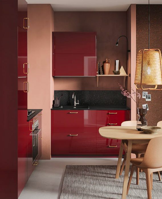 Du rouge pour une déco moderne dans la cuisine | My Blog Deco