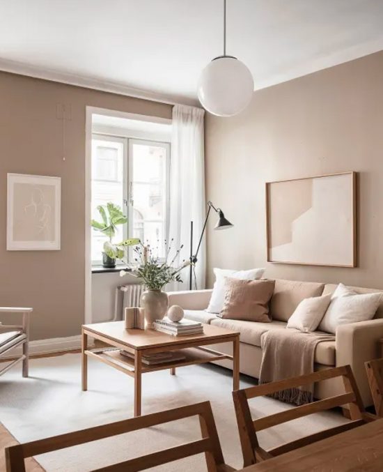 Une déco en beige et bois dans le salon | My Blog Deco