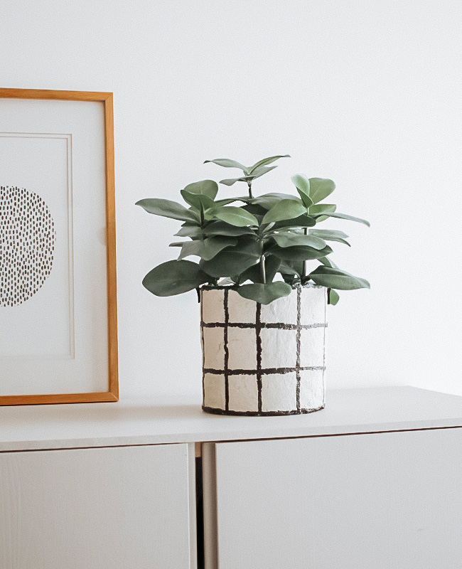 Tuto Déco : Le pot moderne en relief | My Blog Deco