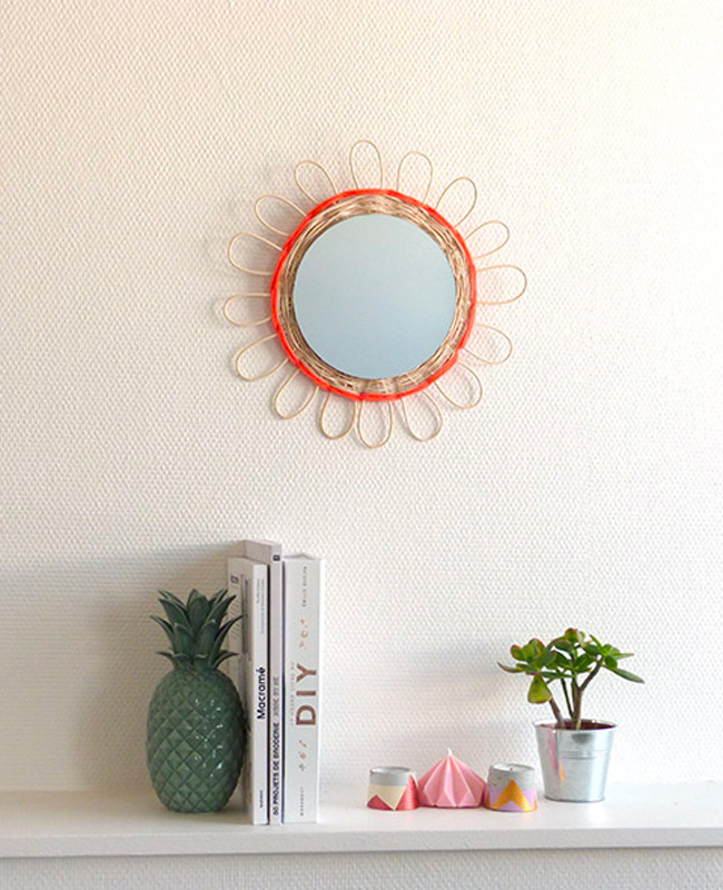 Tuto déco : Le miroir en rotin | My Blog Deco