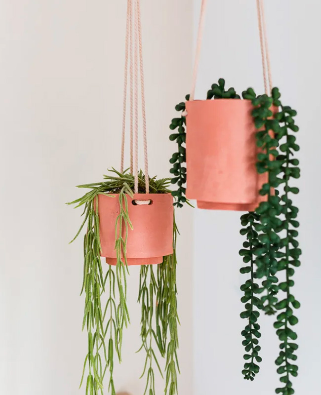 Tuto Déco : Le pot suspendu avec de la corde | My Blog Deco