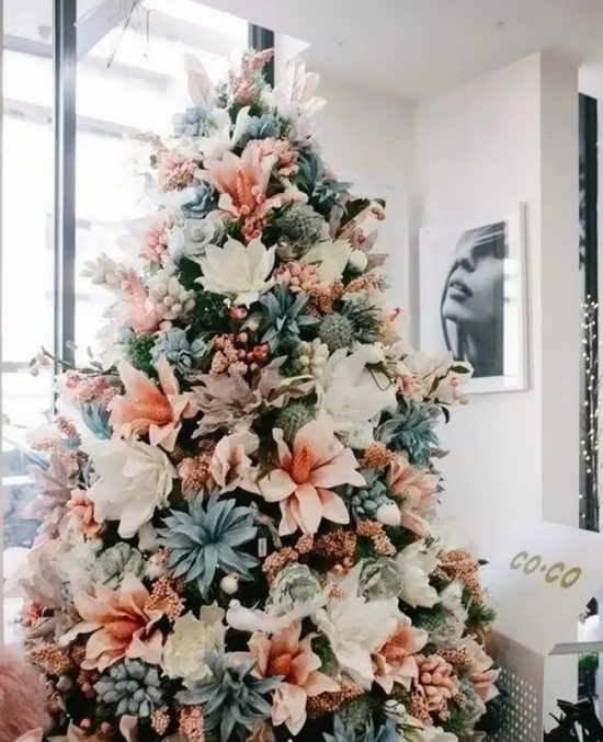 Mes idées déco pour un sapin de Noël en rose et vert | My Blog Deco