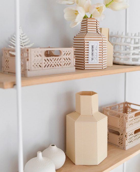 Tuto déco : Le vase en carton ondulé DIY | My Blog Deco