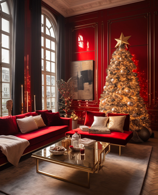 Utiliser le rouge et l’or pour sa déco de Noël | My Blog Deco
