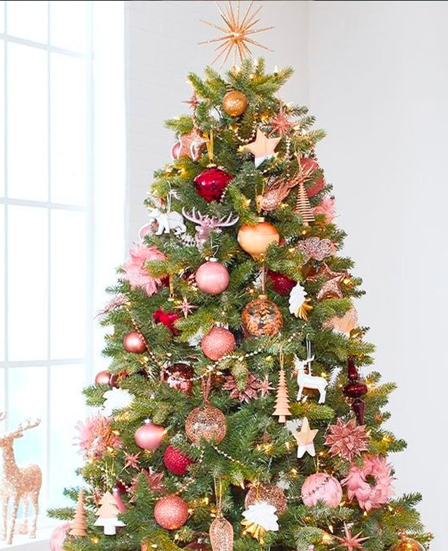 Mes idées déco pour un sapin de Noël en rose et vert | My Blog Deco