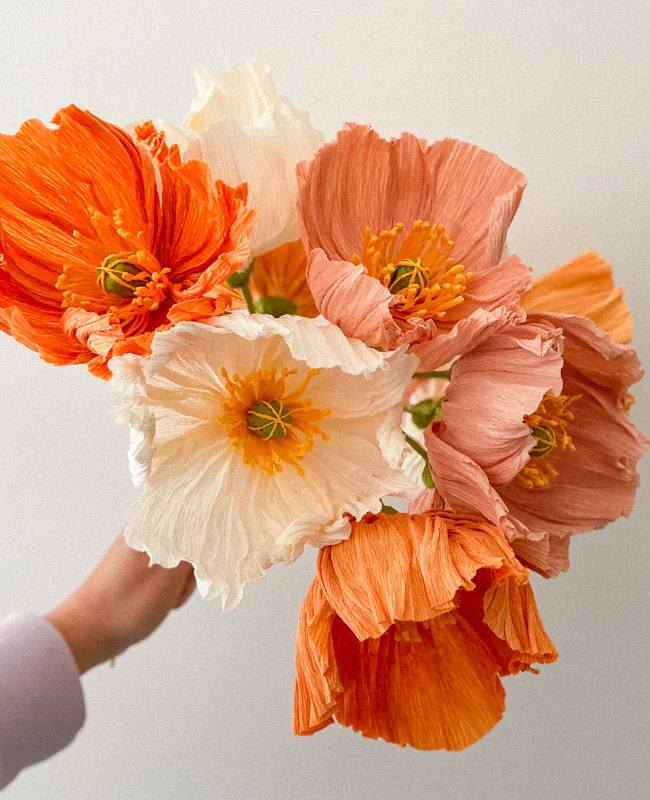 Tuto Déco : Le bouquet de fleurs en papier crépon | My Blog Deco