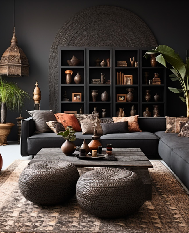 Salon noir : idées et conseils déco | My Blog Deco