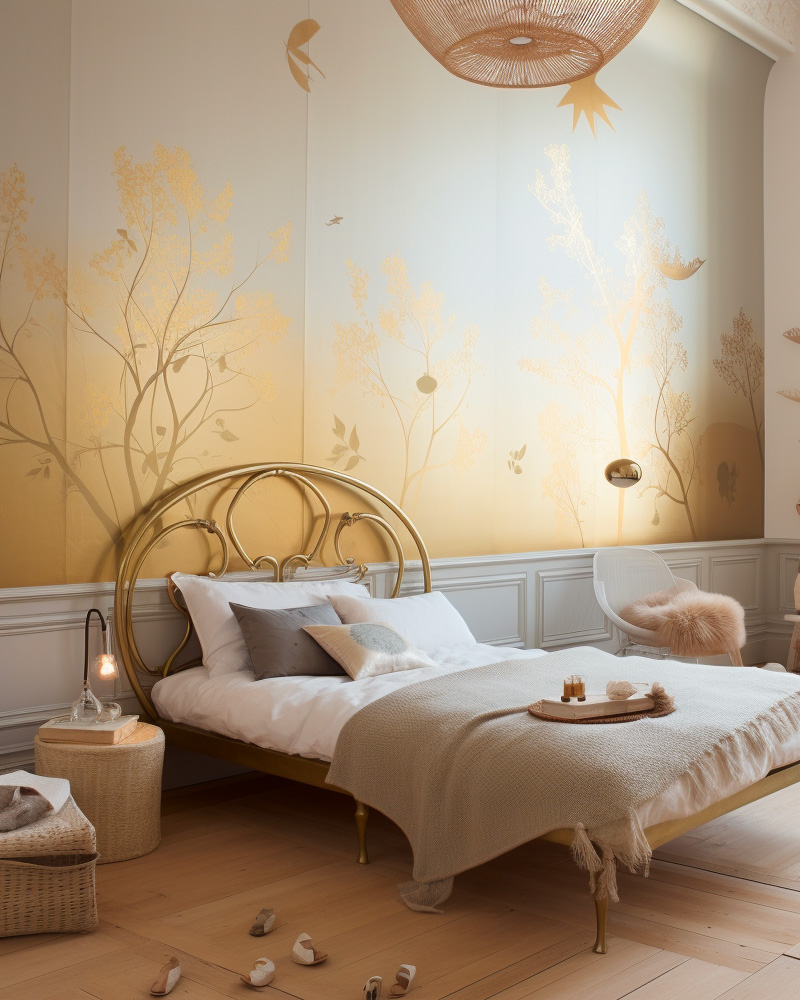 Utiliser le doré pour la déco d’une chambre de fille | My Blog Deco